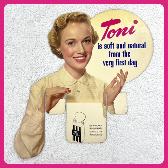 etonic | Accessories | 95s Woman Toni Hair Vintage Advertising Sign 17 ...
